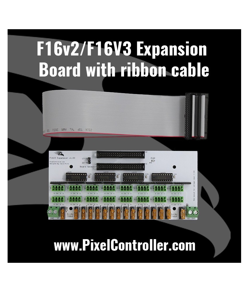 F16v2/F16V3 Expansion Board with ribbon cable